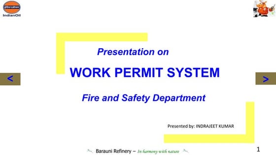 Permit to work training | PPT
