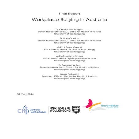 Workplace bullying-in-australia-final-report | PDF