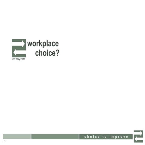 Workplace choice | PPTX