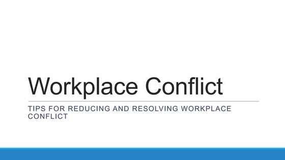 Resolving Conflict (Powerpoint) | PPT