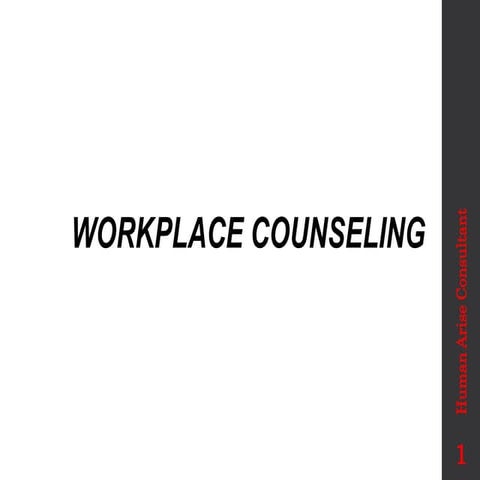 Workplace counseling | PPTX