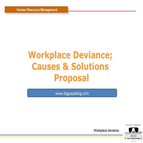 Workplace Deviance | PPT
