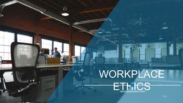 Workplace Ethics PowerPoint Presentation | PPT | Human Resources | Business