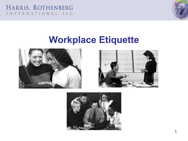 Workplace etiquette | PPT
