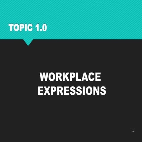 INTRO TO BUSINESS - WORKPLACE EXPRESSIONS.ppt