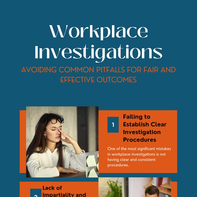 Workplace Investigations Avoiding Common Pitfalls For Fair And