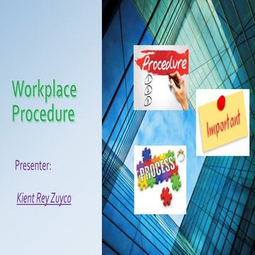 Workplace procedure | PPTX
