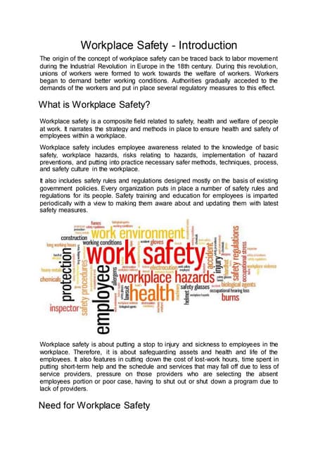 Occupational Health & Safety (OHS ) | PPTX | Human Resources | Business