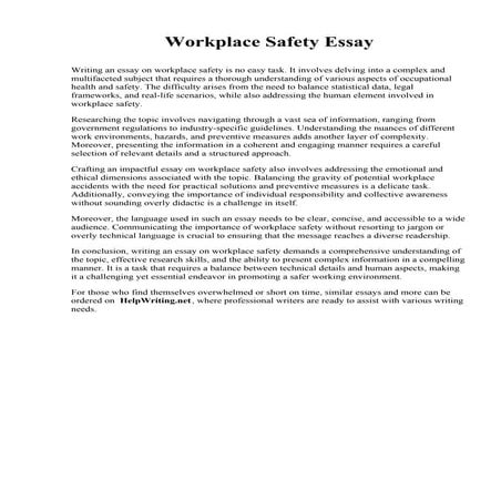 Workplace Safety Essay.pdf