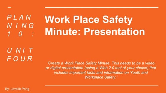 Workplace Safety Minute | PPT