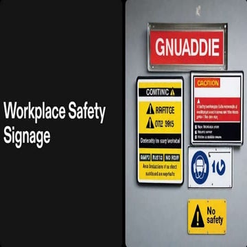 Workplace Safety Signage | PPTX