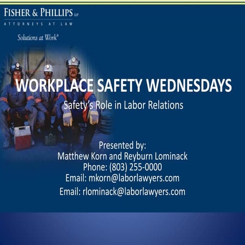 Safety's Role in Labor Relations (Workplace Safety Wednesdays - Feb ...