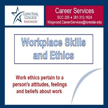 Workplace Skills and Ethics | PPTX