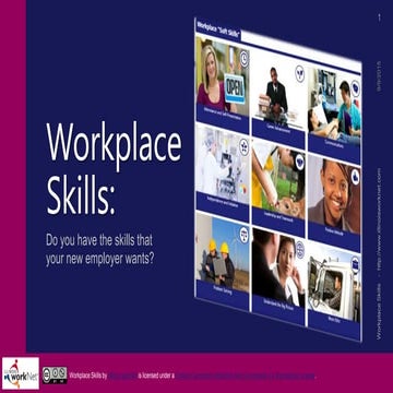 Workplace Skills Series: Attendance and Self-presentation, Career ...