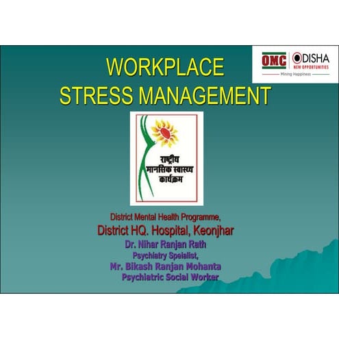 Stress management at workplace | PPTX