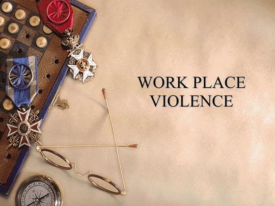 Workplace violence | PPT
