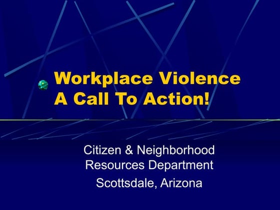 Workplace Violence | PPT