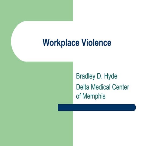 Workplace Violence | PPT