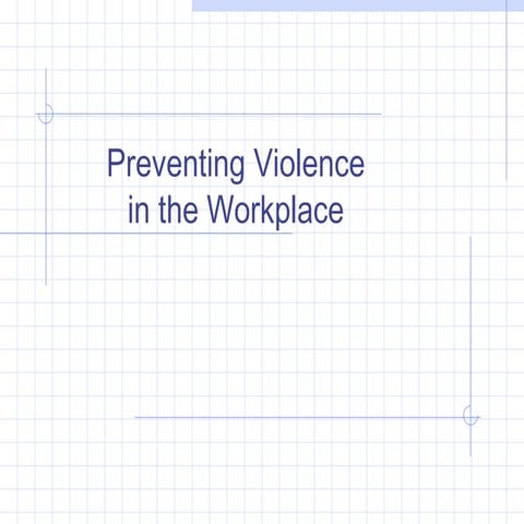 Workplace Violence | PPT
