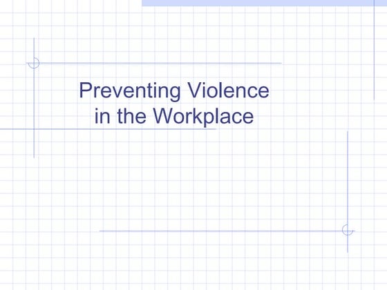 Workplace Violence | PPT