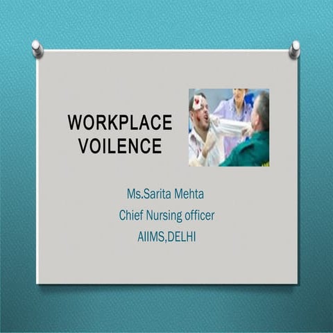 Workplace Violence Prevention 2017 | PPT