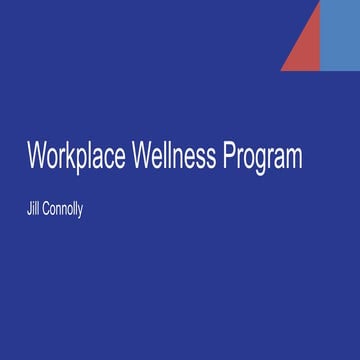 Workplace wellness program | PDF