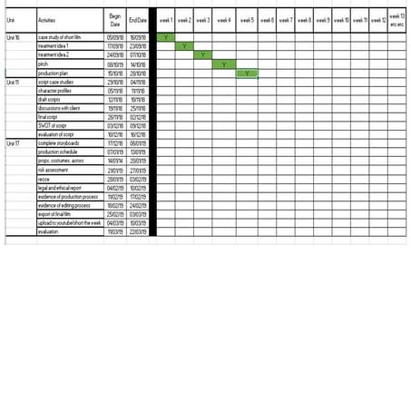 Work plan spreadsheet | DOCX