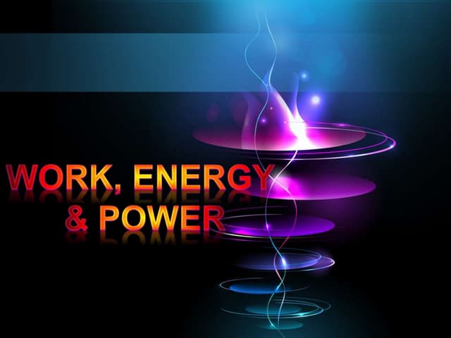 Ppt on work energy and power class xi science | PPT