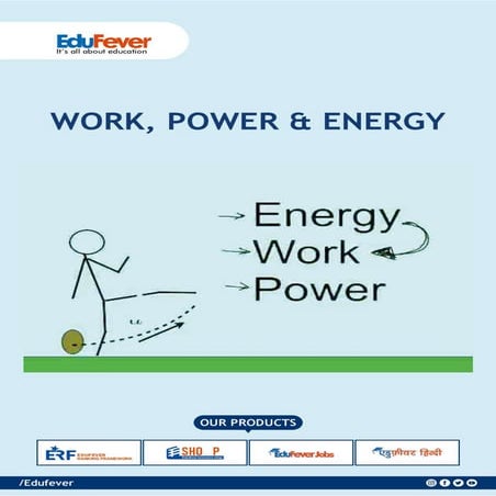 Work, Power & Energy - Physics Revision Notes | PDF | Educational ...