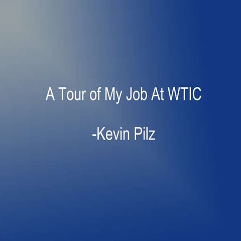Tour of My Job | PPTX