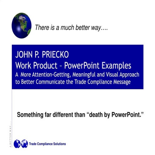 Work Product Slide Examples | PDF