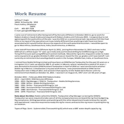 Work resume updated 05 25-2016 | DOCX