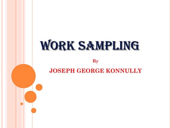 Work study work measurement | PPT