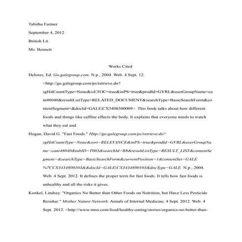 Works cited page | RTF