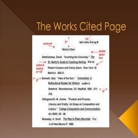 Works Cited Fall 2013 | PPT