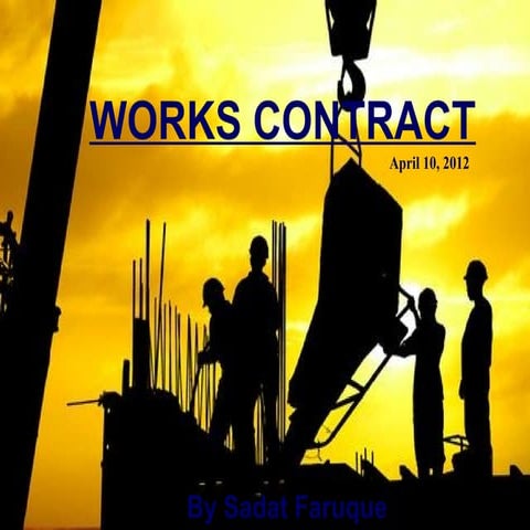 Works Contract | PPT