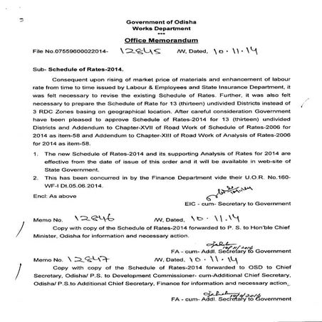 Works department odisha (rate chart 2014) | PDF