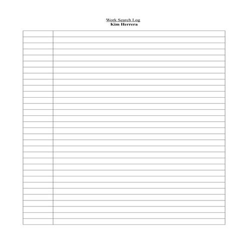 Worksearch log | ODT