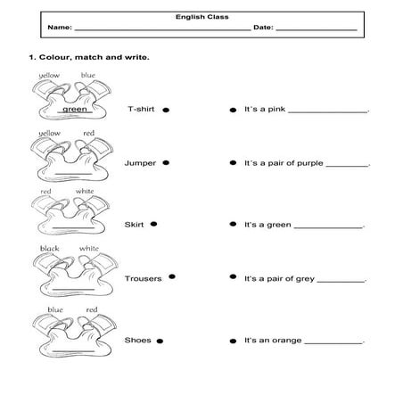 Clothes\' colours | PDF