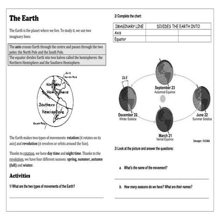 Worksheet 06 the earth | DOC