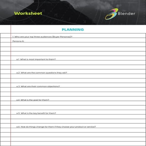 B2B Website Worksheet | PDF