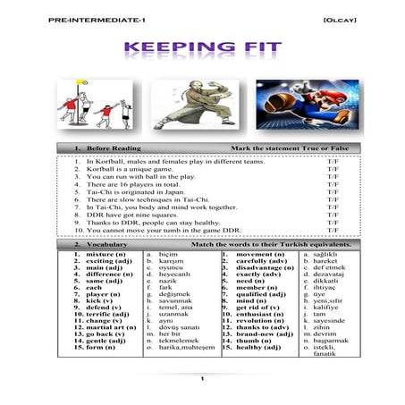 Keeping Fit | PDF | Free Download