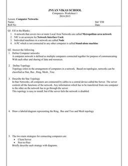 Computer basics worksheet | PDF