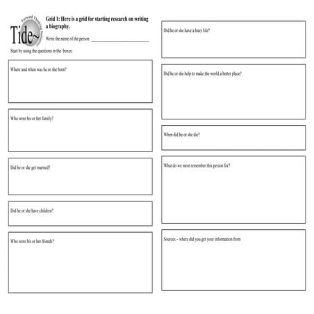 Worksheet biography | PDF