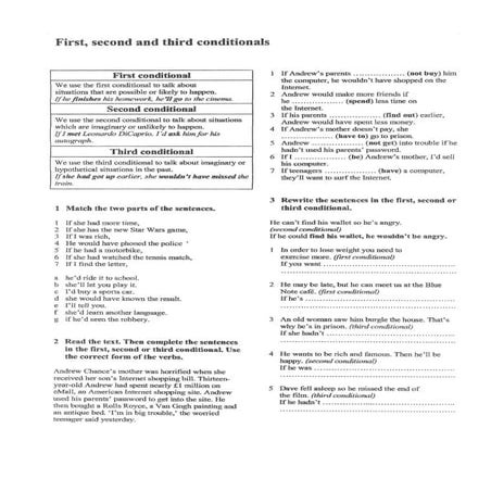 Worksheet conditionals | DOC