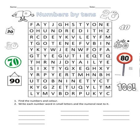 Worksheet lesson 1 numbers | PDF