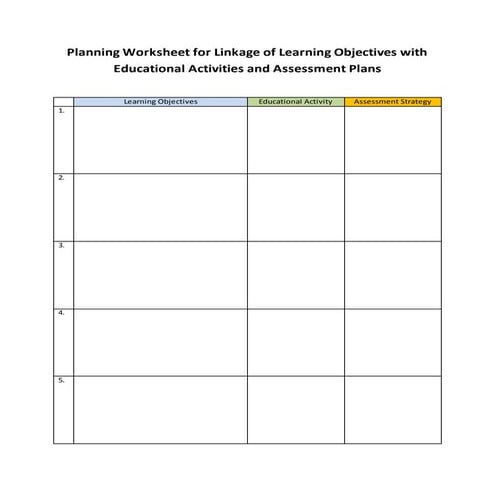 Worksheet lo educ_assess