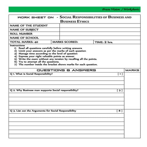 Work Ethic Worksheets Work Ethic Worksheet | TPT