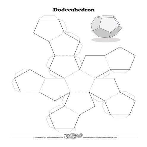 Worksheet works dodecahedron_1 | PDF