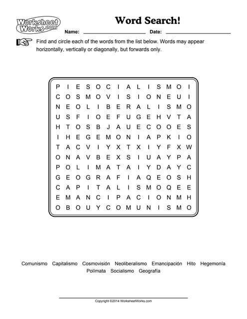 Fashion word search | DOCX